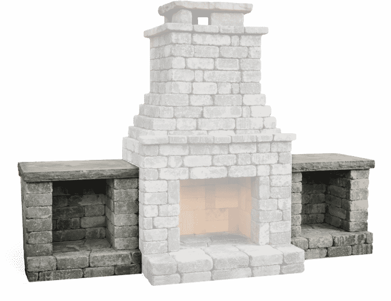 Customize your fireplace. Add wood storage boxes, seatwalls, and more!