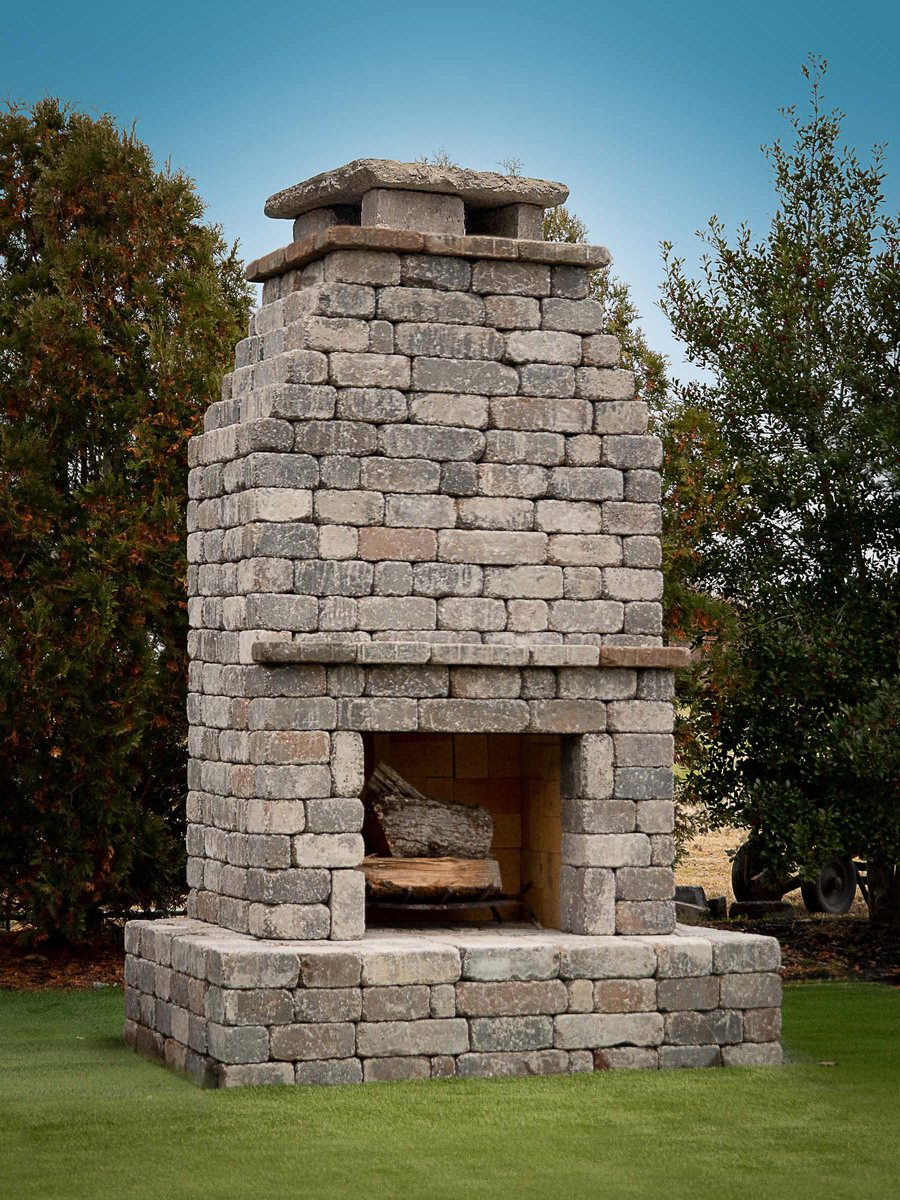 Premium Rockwell Fireplace Kit makes your backyard great for entertaining