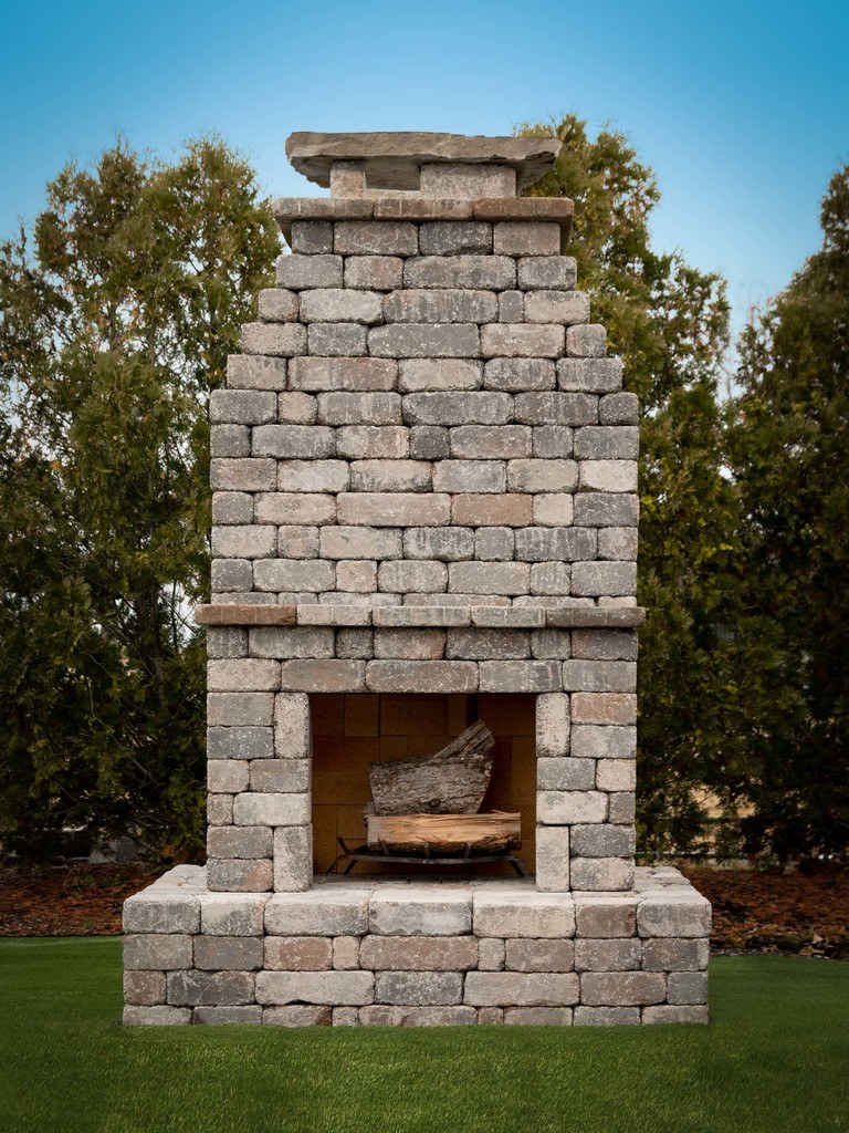 Premium Rockwell Fireplace Kit makes your backyard great for entertaining