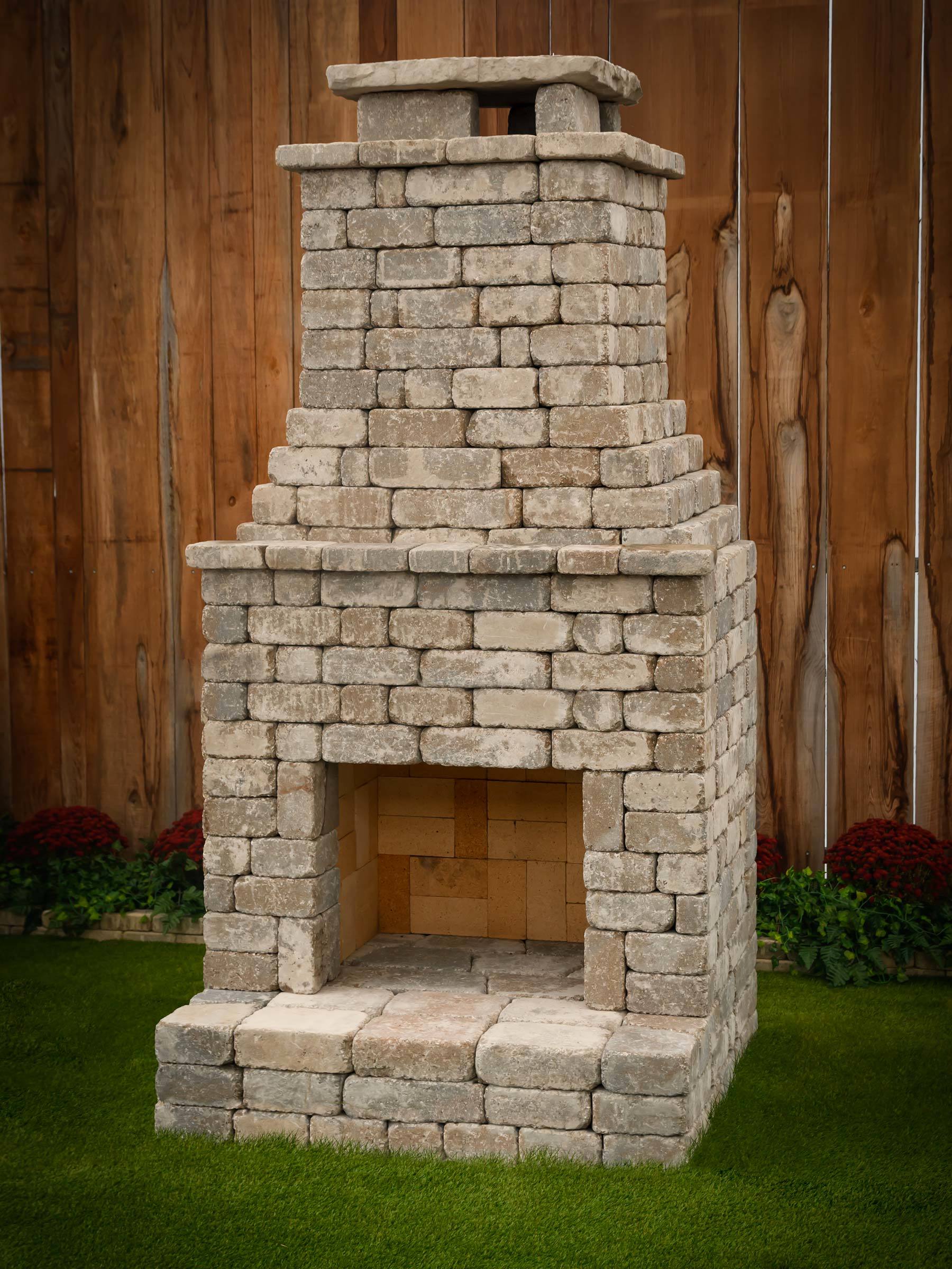 DIY Outdoor Fireplace Kit "Princeton" is upscale luxury you can afford.