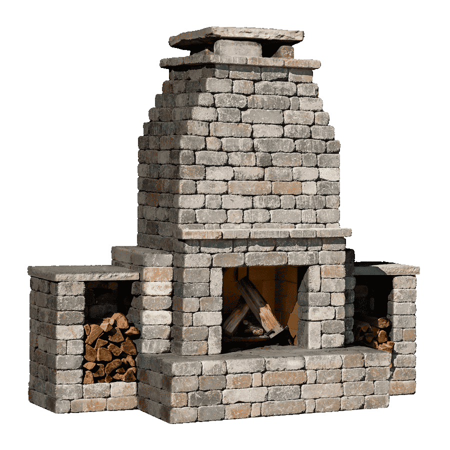 Premium Rockwell Fireplace Kit makes your backyard great for entertaining